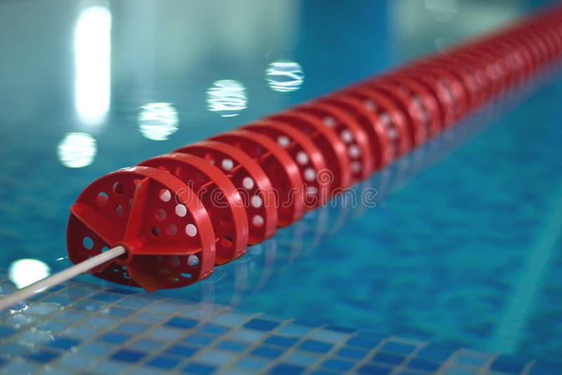 Swimming Pool with Red Line Stock Image - Image of figure, ashtray: 3088503