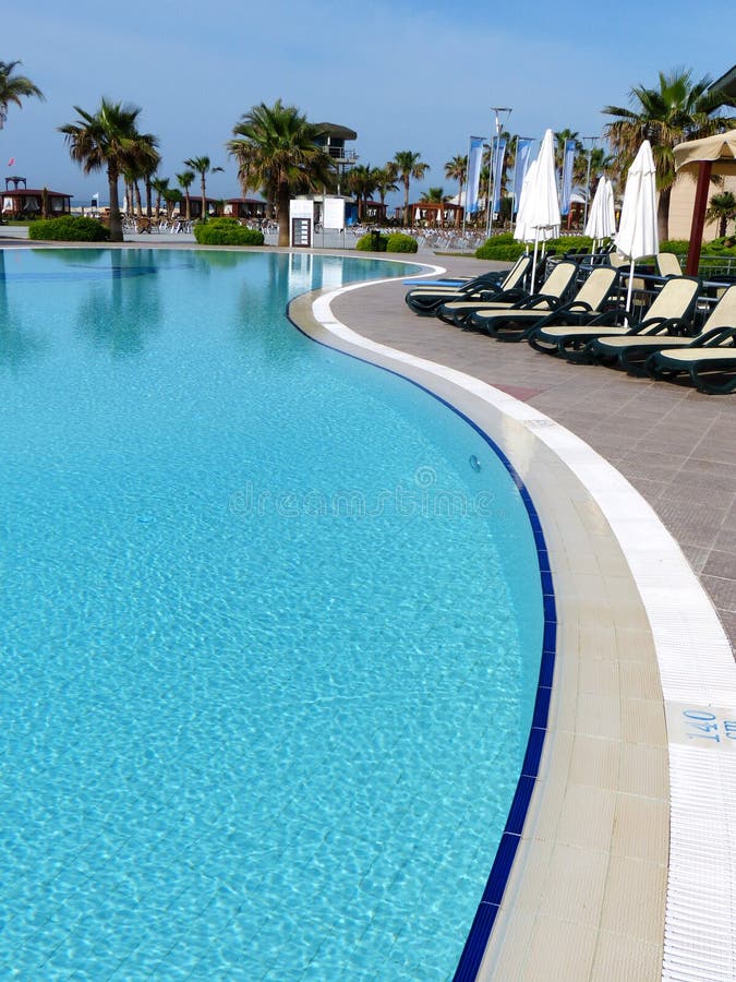 Swimming pool stock photo. Image of idyllic, palm, luxury - 31955902