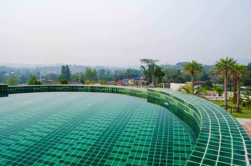 Top View of Swimming Pool Side Stock Image - Image of beauty ...