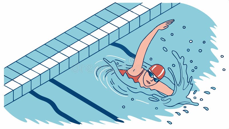 Swimming Pool Scene, Poolside Relaxation , Summer Leisure Vector Design ...