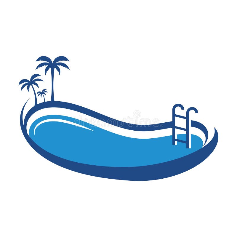 Swimming Pool Service, Swimming Pool Logo Design Vector Stock Vector ...