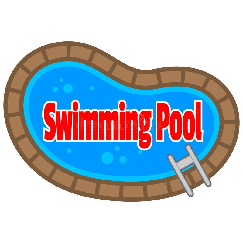 In Ground Swimming Pool stock vector. Illustration of summer - 72946000