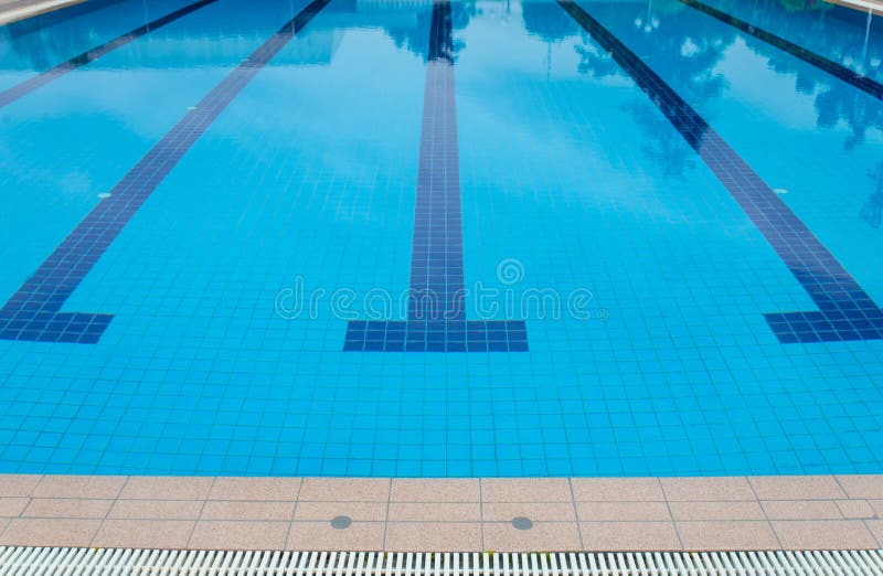 Swimming Pool at Sport Center Stock Photo - Image of clean, leisure ...