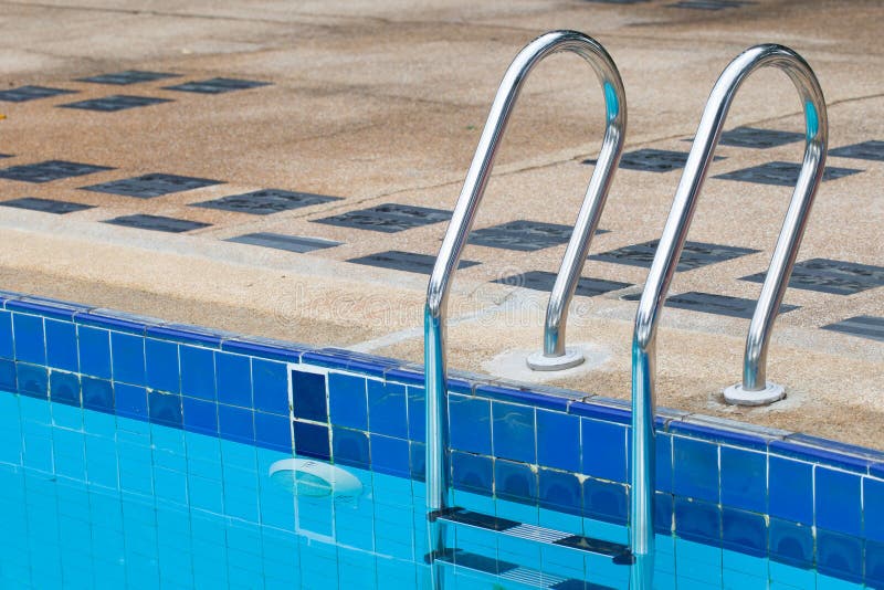 Swimming pool stair stock photo. Image of modern, real - 45636880