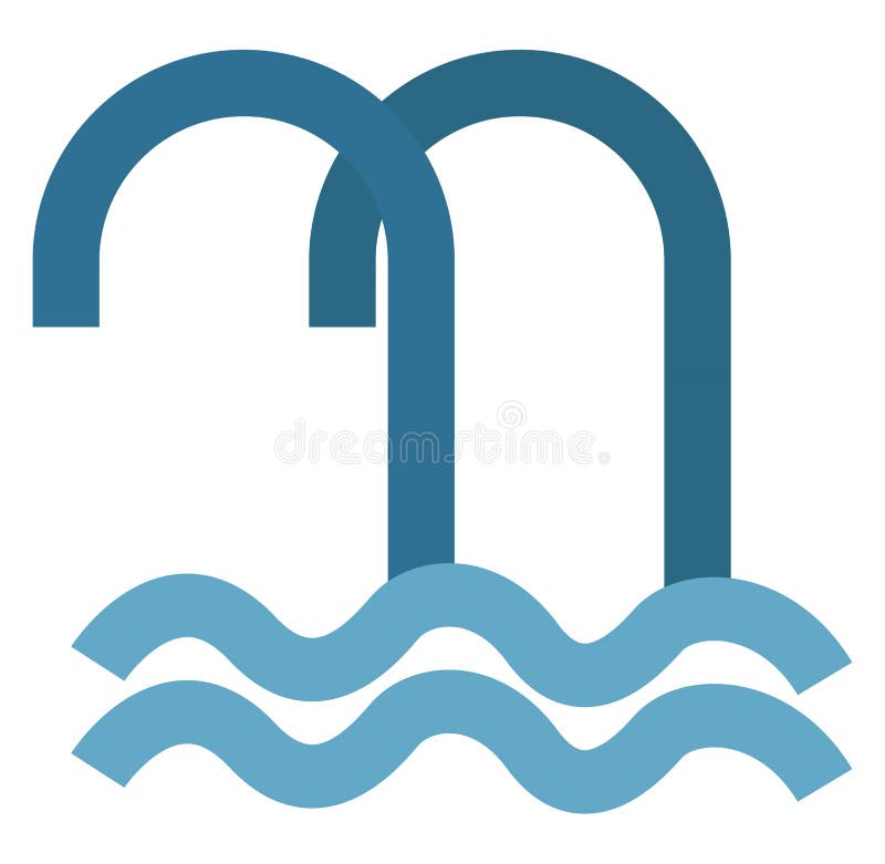 Swimming Pool Stairs Stock Illustrations – 884 Swimming Pool Stairs ...