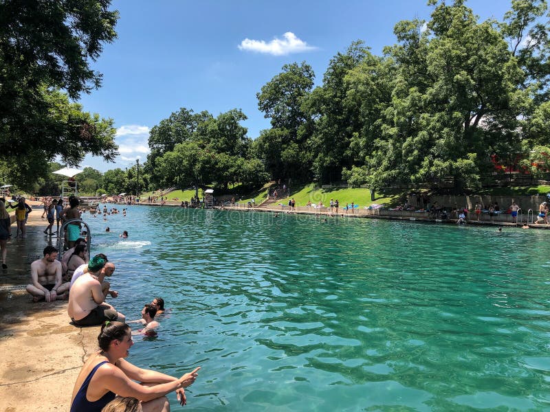 Swimming Pool Summer editorial stock photo. Image of austin - 181040613