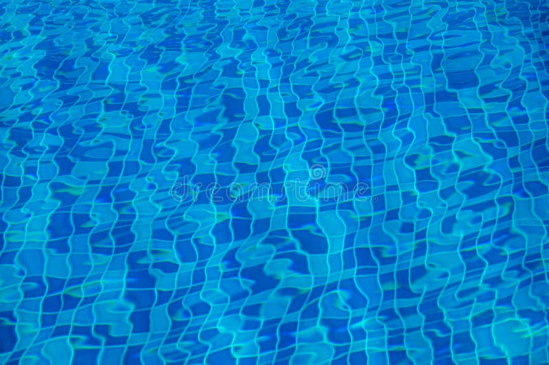 Swimming Pool Surface with Light Reflection Stock Photo - Image of ...