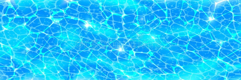 Empty Swimming Pool Top View Seamless Texture with Sunlight Glare ...