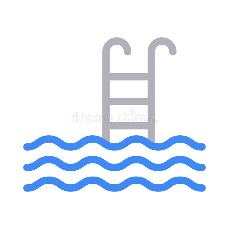 Pool Icon Thin Line Color Background Stock Illustrations – 398 Pool ...
