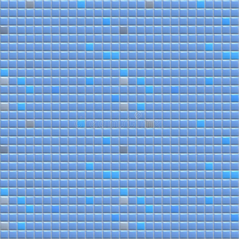 Swimming Pool Tiles Seamless Pattern Stock Illustration - Illustration ...