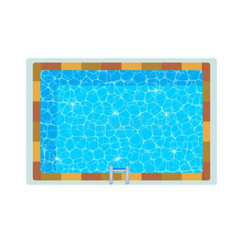 Swimming Pool Top View stock vector. Illustration of bubbles - 275124919