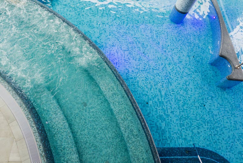 Swimming pool top view stock image. Image of relaxation - 356306893