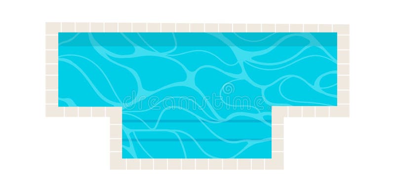 Swimming Pool Top View stock vector. Illustration of swimming - 282865154