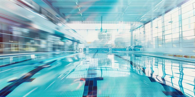 Swimming Pool for Training Created with Generative AI Technology Stock ...