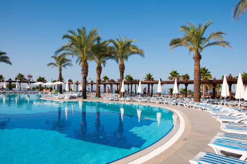 Swimming pool, Turkey stock photo. Image of modern, ocean - 25448056