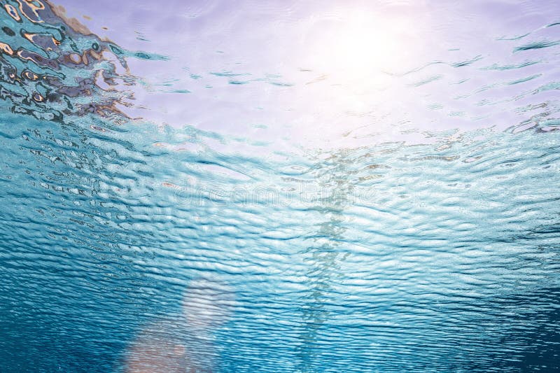 Swimming Pool Under Water View To Sunlight Stock Photo - Image of ...