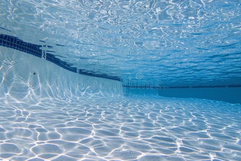 Swimming Pool Underwater View Stock Image - Image of sunlight ...