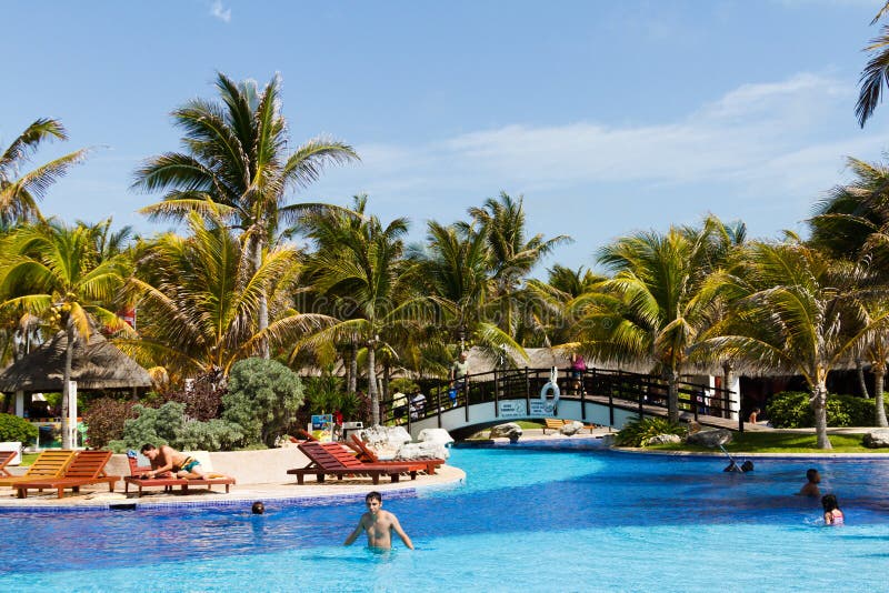 Swimming pool editorial photo. Image of chair, oasis - 42128286