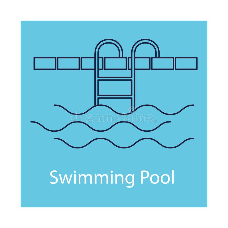 Vector of swimming pool stock vector. Illustration of drawing - 120330267