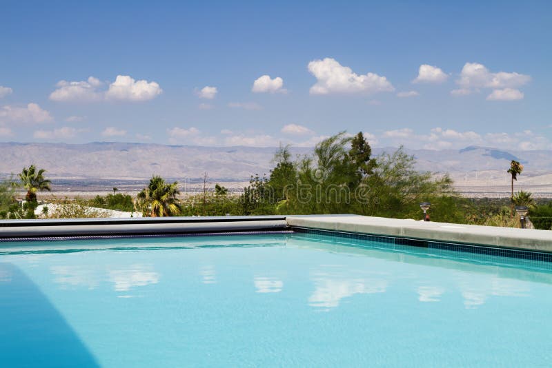 Swimming Pool with a View of the Mountains Stock Photo - Image of hotel ...