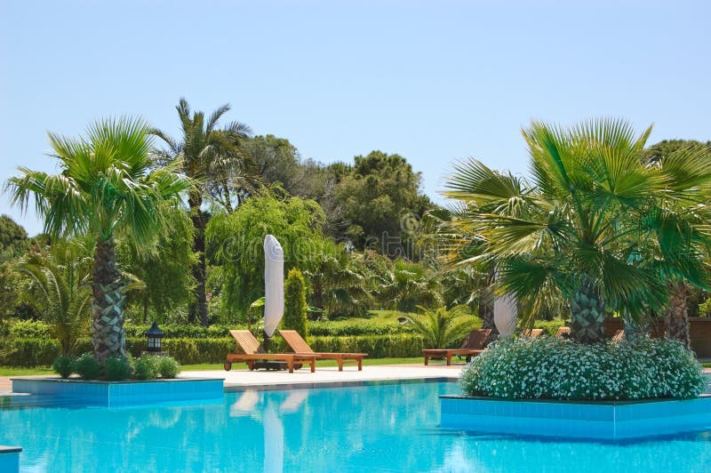 Golf Course Swimming Pool stock photo. Image of swimming - 7551198