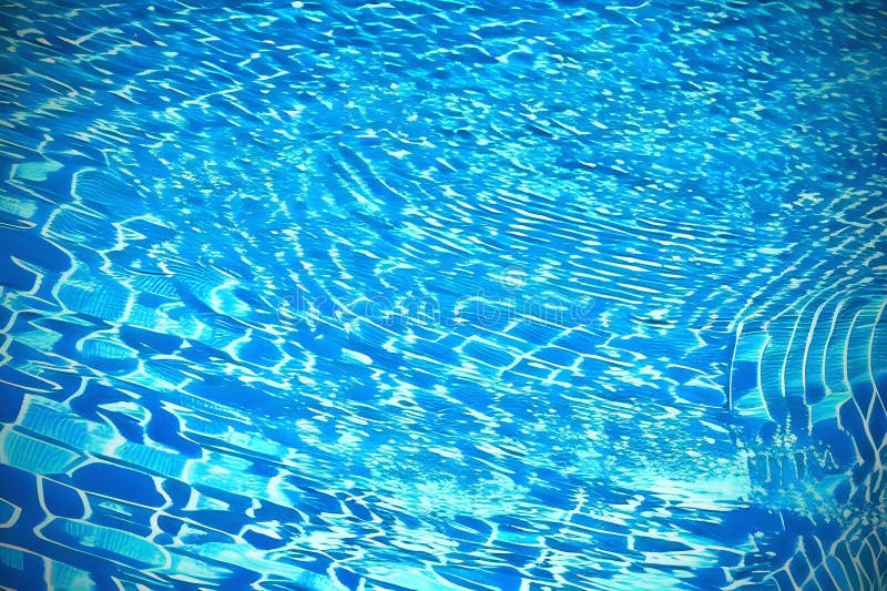 Swimming Pool Water Closeup , AI Generated Stock Illustration ...