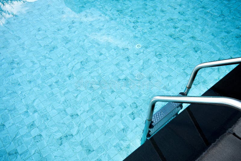 Swimming Pool, the Water in the Pool Blue Transparent Stock Image ...