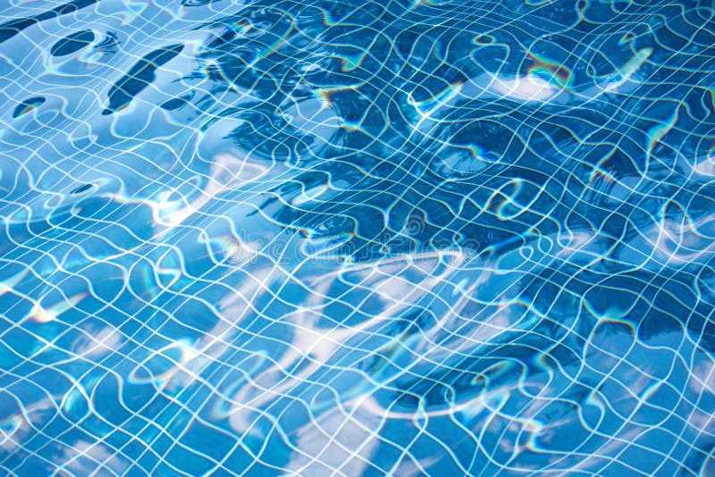 Swimming Pool, the Water in the Pool Blue Transparent Stock Image ...