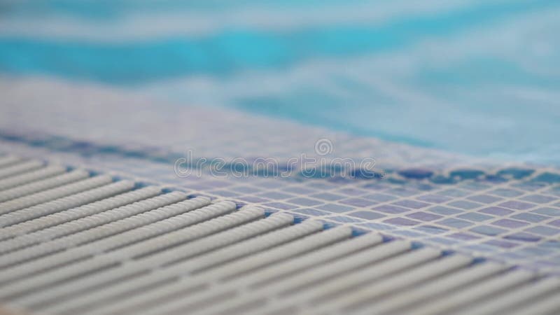 Pool overflow grate stock video. Video of clean, swimming - 383943807
