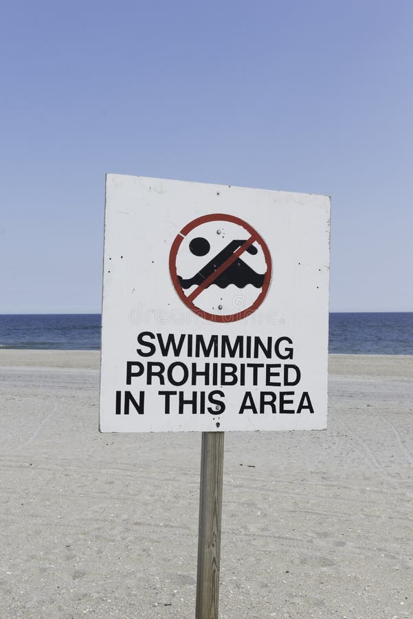Swimming Prohibited Wading Prohibited Lake Sign Stock Image - Image of ...