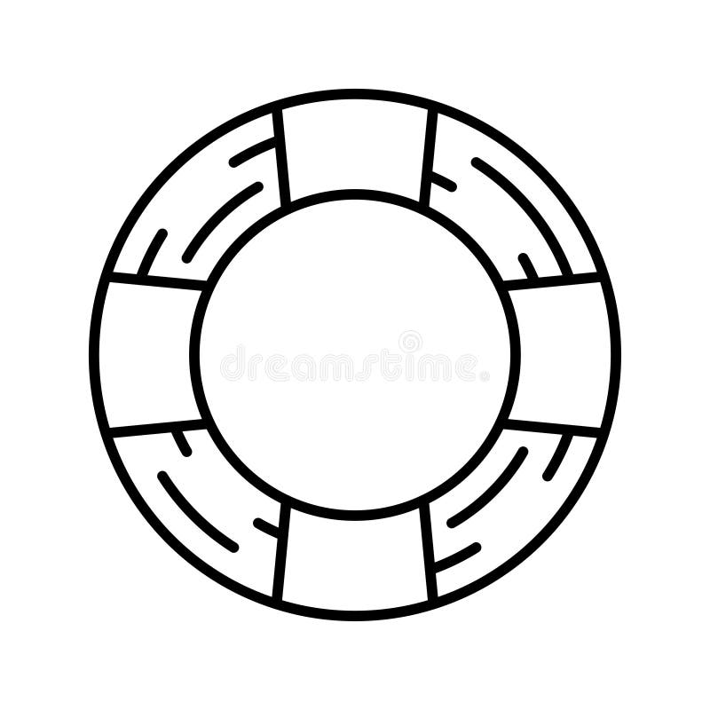 Swimming Safe Guard Tube Icon Stock Vector - Illustration of emergency ...