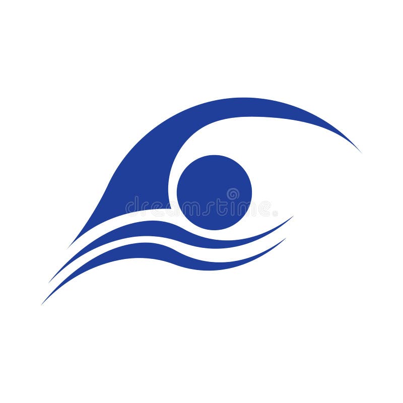 Swimming Sport Vector Logo Concept Element Stock Vector - Illustration ...