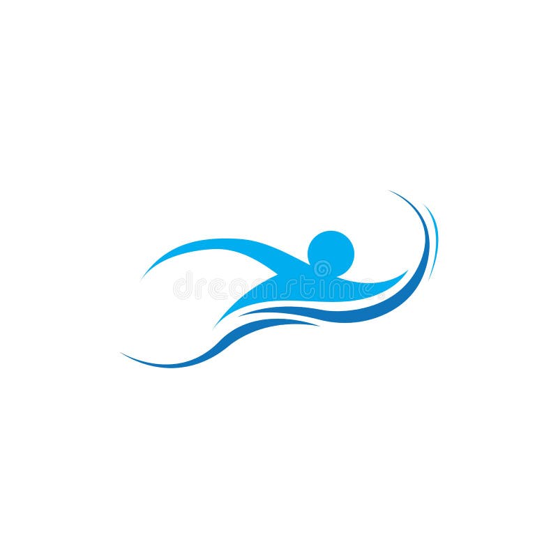 Swimming Sport Vector Logo Concept Element Stock Vector - Illustration ...