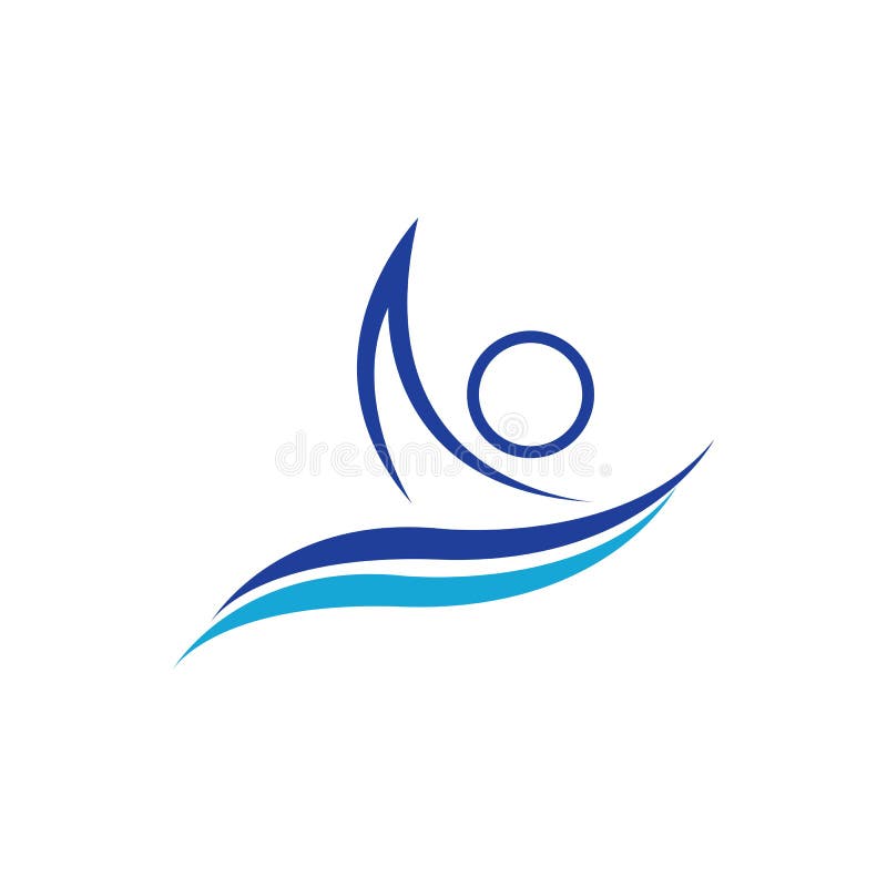 Swimming Sport Vector Logo Concept Element Stock Vector - Illustration ...