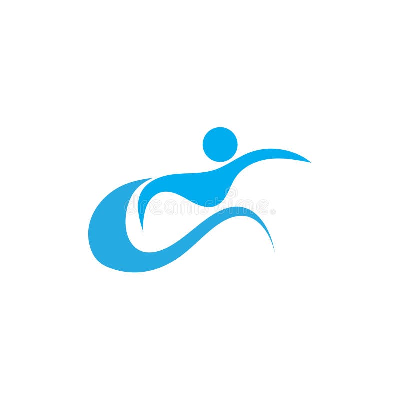 Swimming Sport Vector Logo Concept Element Stock Vector - Illustration ...