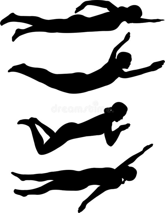 Swimming styles - stock vector. Illustration of championship - 19156865