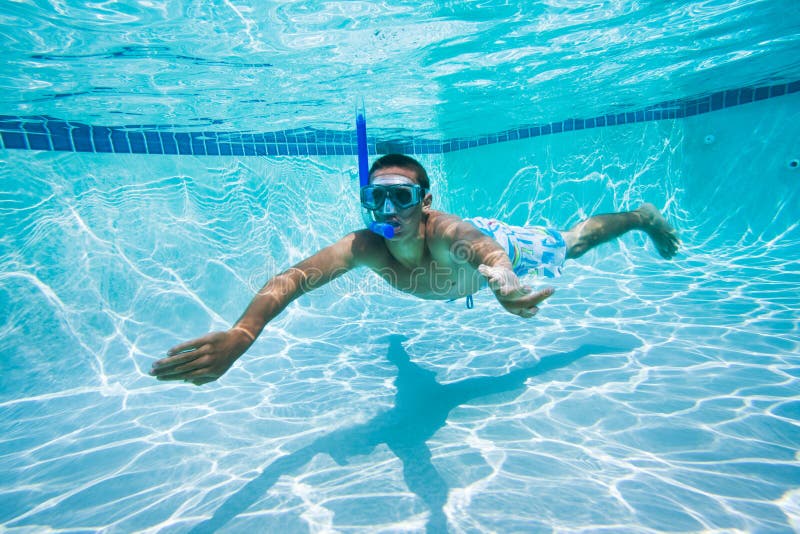 Swimming Under Water in Pool Stock Photo - Image of pool, blue: 22996520
