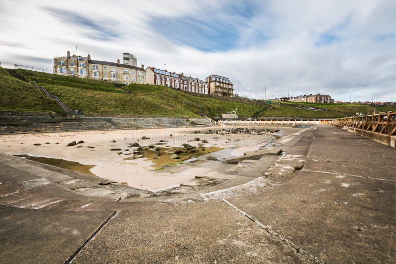 Swimmingpool Tynemouth Im Freien Stockfoto - Bild von freunde, nord ...