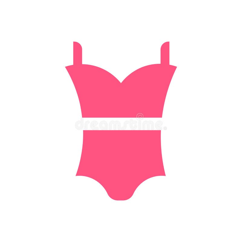 Swimsuit Icon Vector Sign and Symbol Isolated on White Background Stock ...