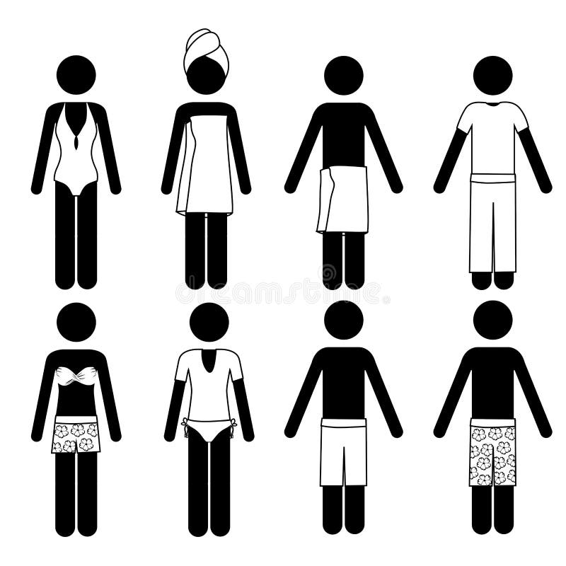 People Man Human Character Type Stick Figure Picto Stock Vector ...