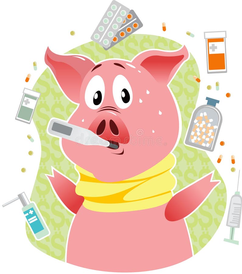 Swine Flu stock vector. Illustration of temperature, doctor - 9157937