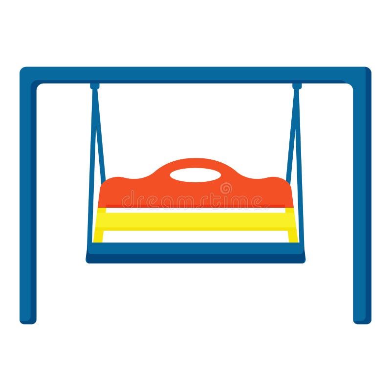 Swing Bench Icon Cartoon Vector. Game School Stock Vector ...