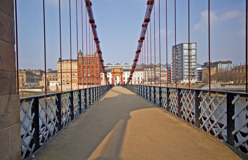 Swing bridge stock image. Image of buildings, foot, street - 7403565