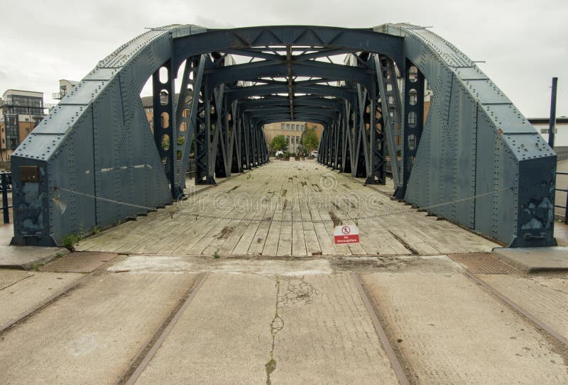 Swing-Bridge. stock photo. Image of edinburgh, riveted - 79728898