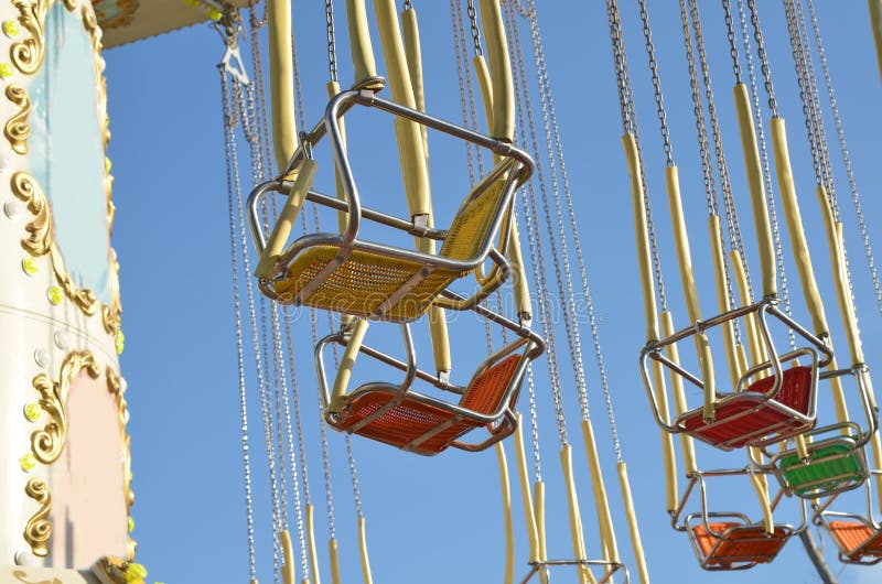Swing carousel stock image. Image of view, play, giddy - 55988357