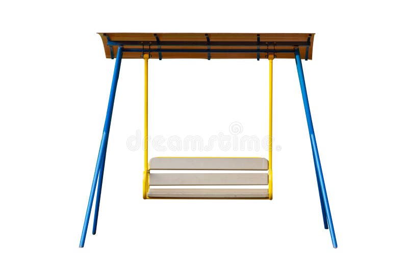 Swing Isolated On White Background Stock Photo - Image of playful ...