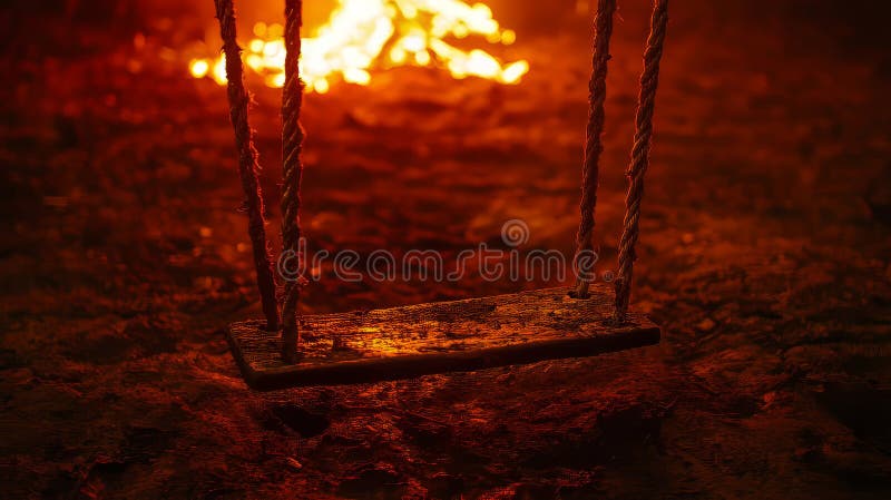 Swing Front Burning Fire Night Stock Photos - Free & Royalty-Free Stock ...