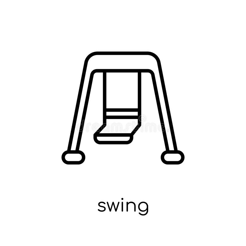 Swing Icon from Entertainment Collection. Stock Vector - Illustration ...