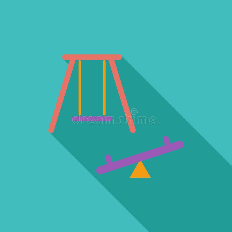 Swing icon stock vector. Illustration of symbol, playing - 94646835