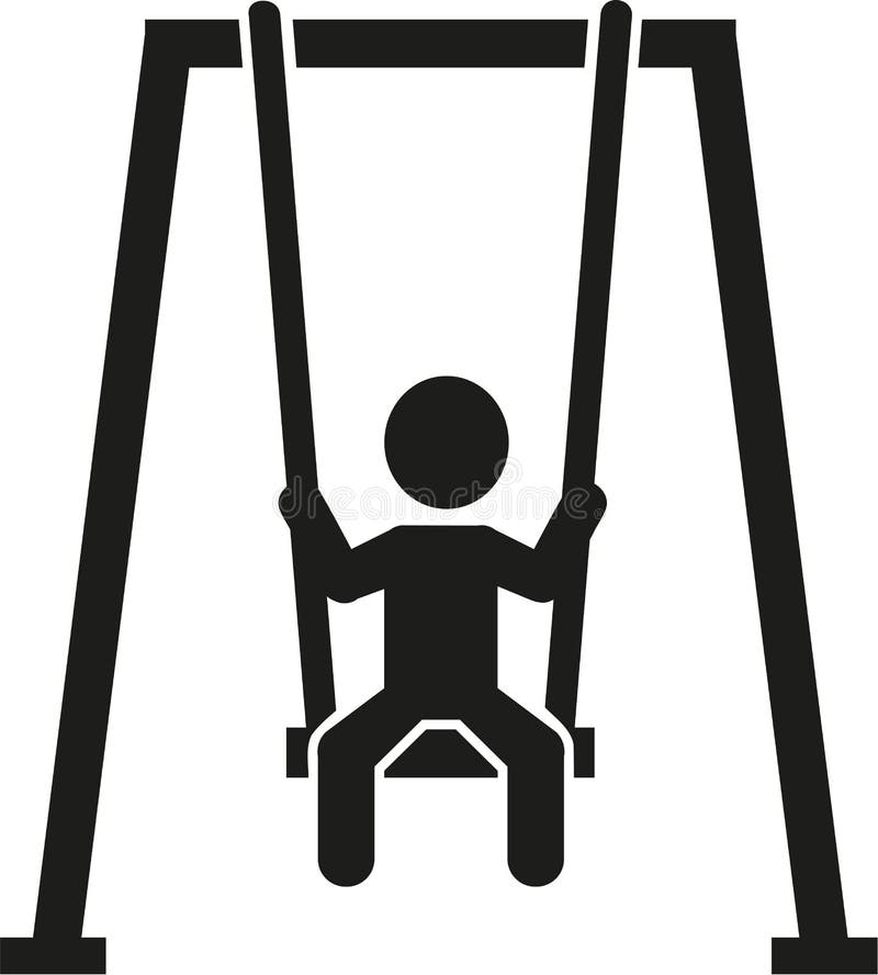Swing icon playground stock vector. Illustration of logo - 107185726